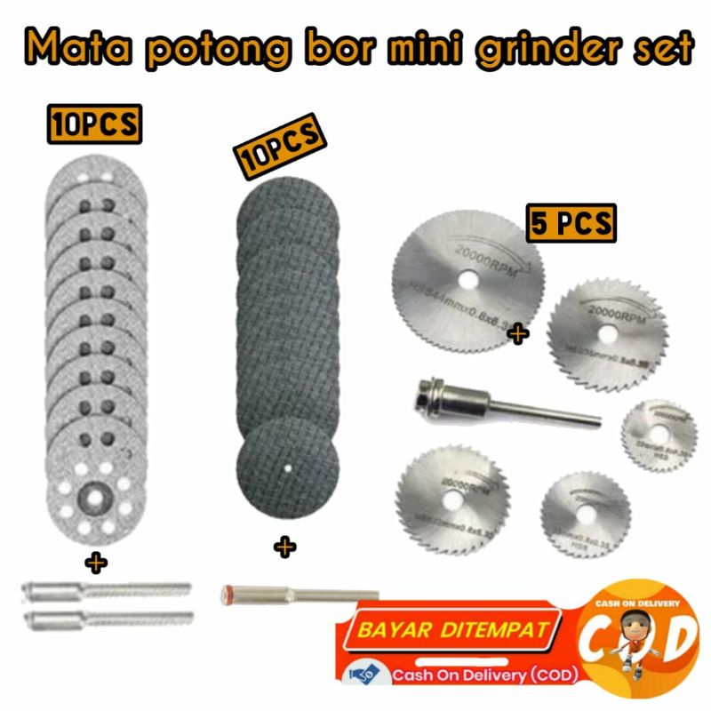 Jual Mata gergaji bor mini grinder potong kayu Mata bor mini Mata potong besi bor mini Bor mini ...