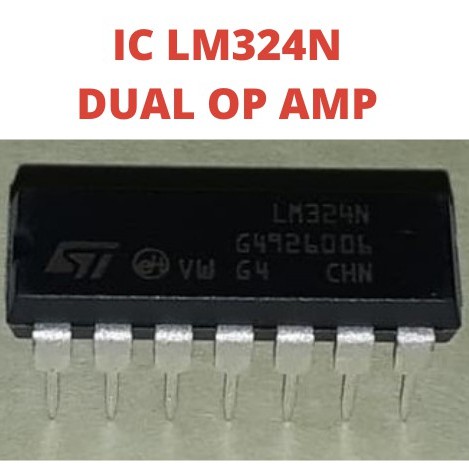 Jual IC LM324N LM 324 N LM324 N LM 324N LM324 LM 324 AISI QUAD OP AMP PENGUAT AMPLIFIER AMPLI ...