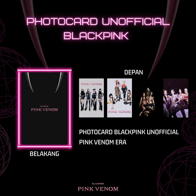 Jual Photocard Unofficial Blackpink/pc pink venom/pc blackpink/pc unofficial blackpink/pc ...