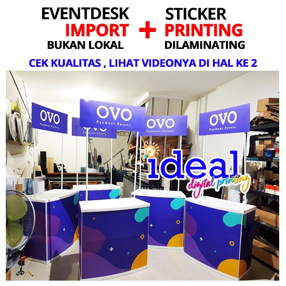 Jual Event desk meja jualan meja promosi meja pameran booth portable ...