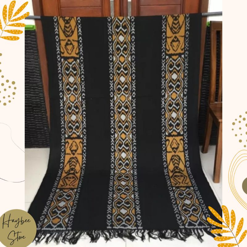 Jual Kain tenun ikat blanket halusan motif etnik terbaru warna coklat ...