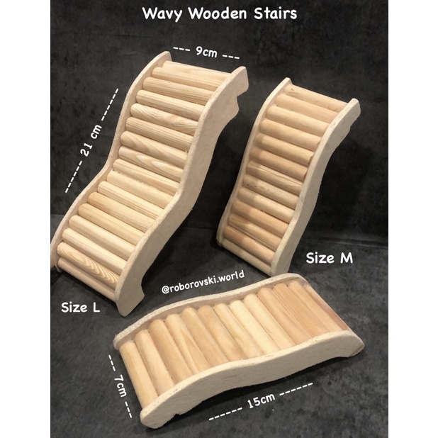 Jual Wavy Wooden Stairs Tangga Jembatan Hamster Tangga Kayu Curly ...