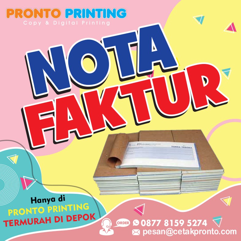 Jual Pronto Printing NOTA BON KWITANSI INVOICE A5 minimal 20 BUKU | Shopee Indonesia