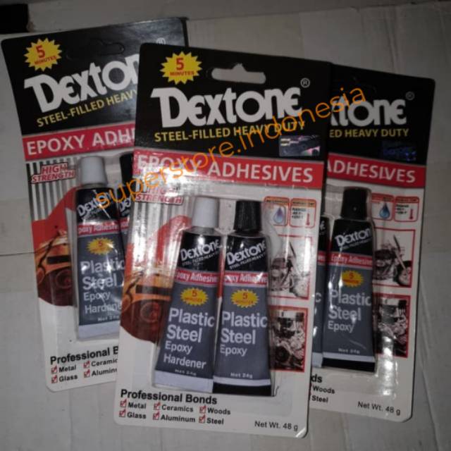 Jual Dextone 5 menit lem epoxy dexton | Shopee Indonesia
