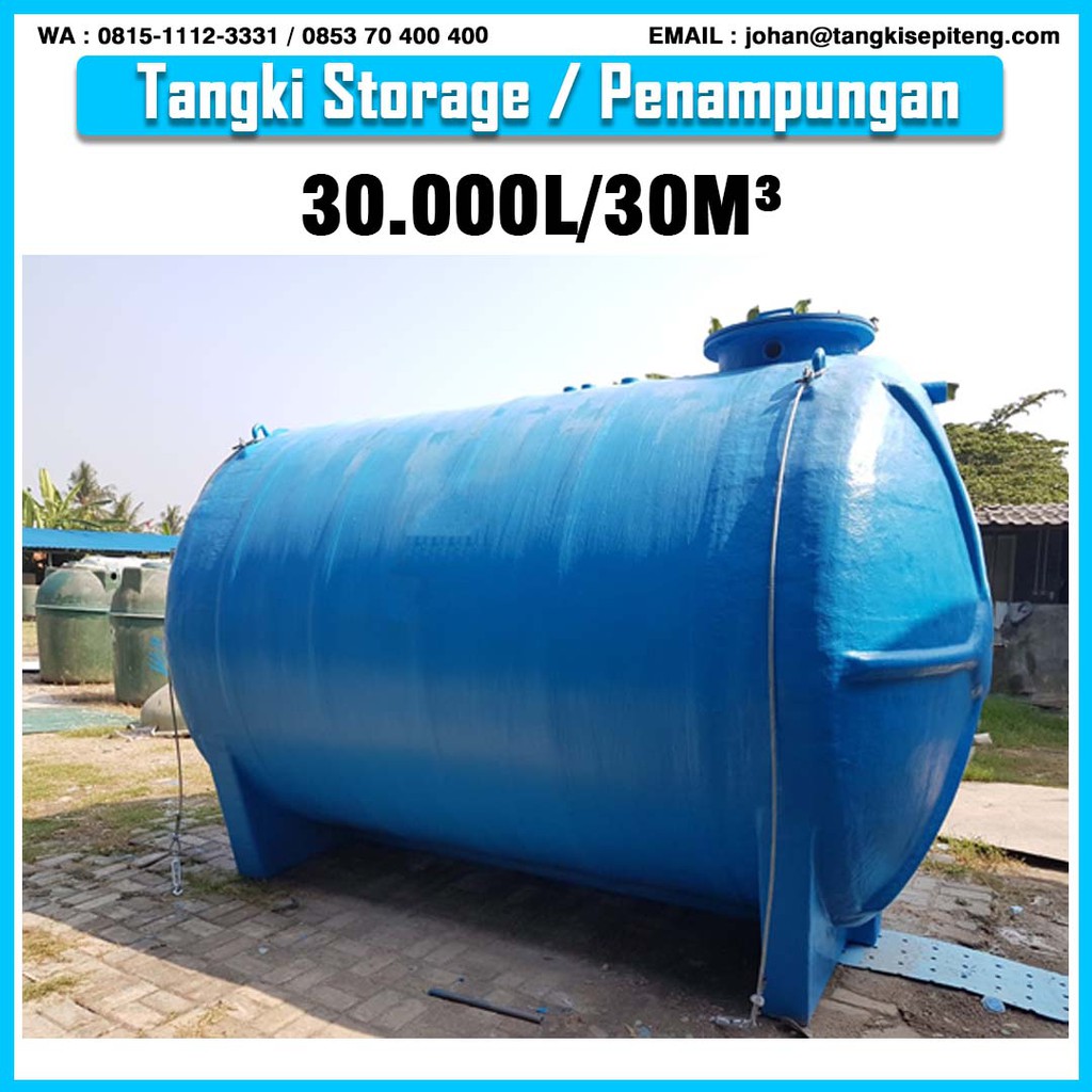 Jual Tangki Storage 30000 liter/30m3 - Tangki Solar - Tangki ...