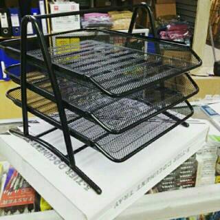 Jual Rak Dokumen / Rak Kertas / Elevated Tray Besi 3 Susun Indonesia ...