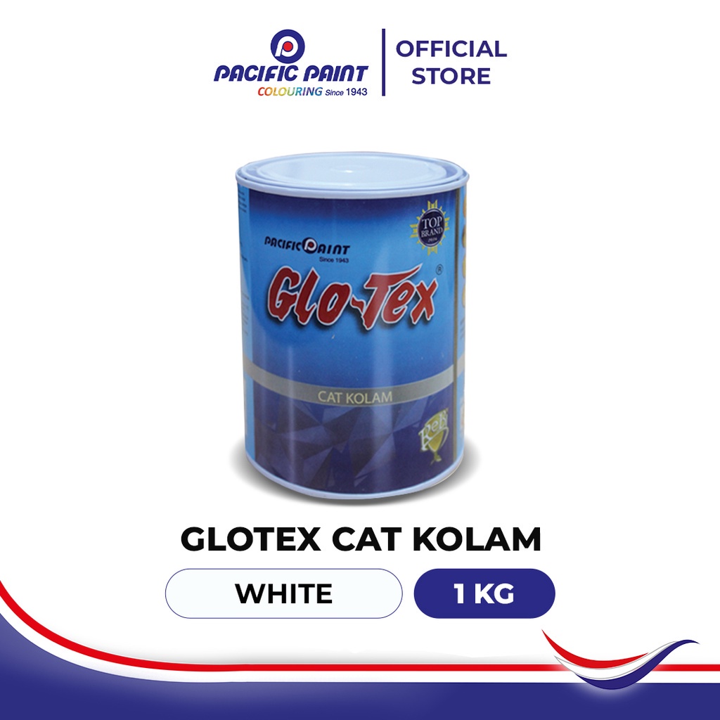 Jual Glotex Cat Kolam-Cat khusus permukaan waterproof- PUTIH-1kg ...