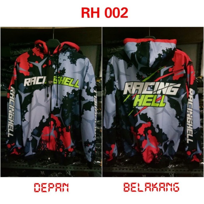 Jual motor-jaket- jaket racing line hell full print / hoodie motor ...