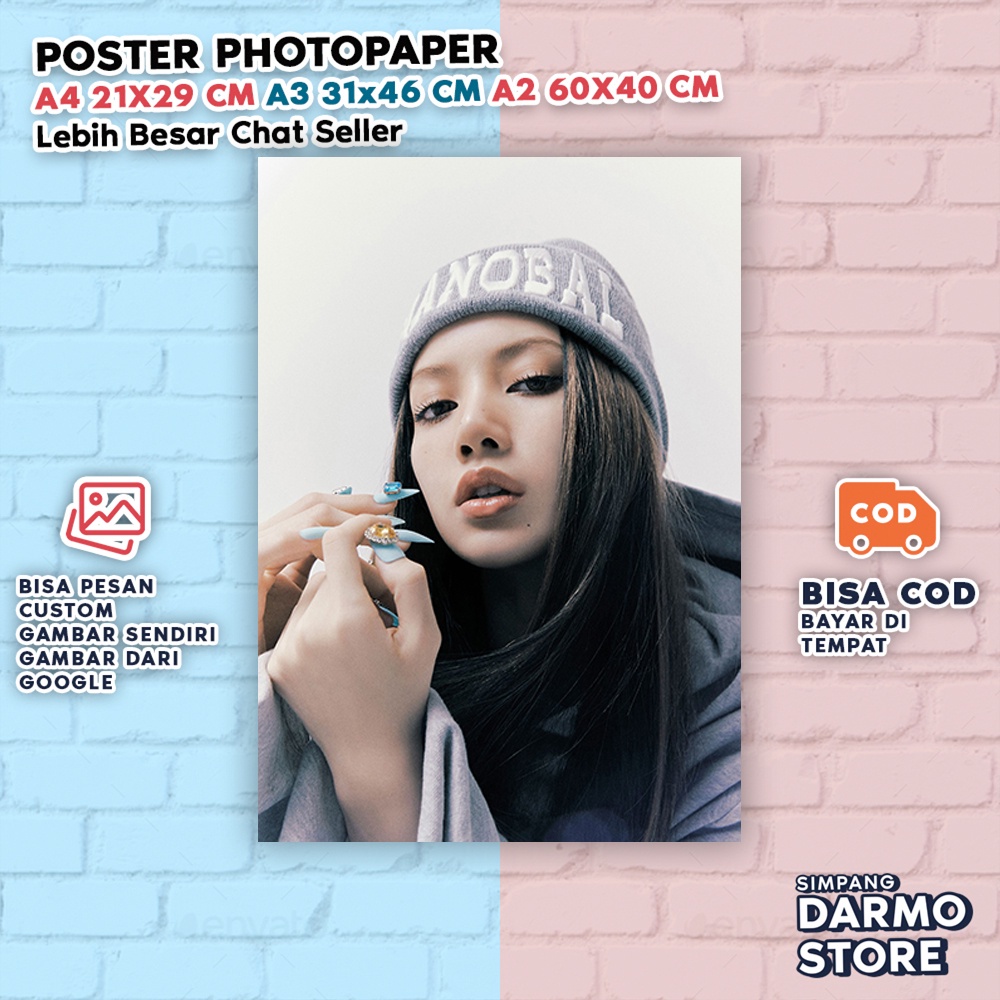 Jual Poster LALISA Blackpink Single YG Black Pink Lisa Hiasan Dinding ...