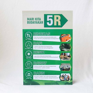 Jual Poster 5R, Poster Budayakan 5 R, TERAPKAN 5R DITEMPAT KERJA ...