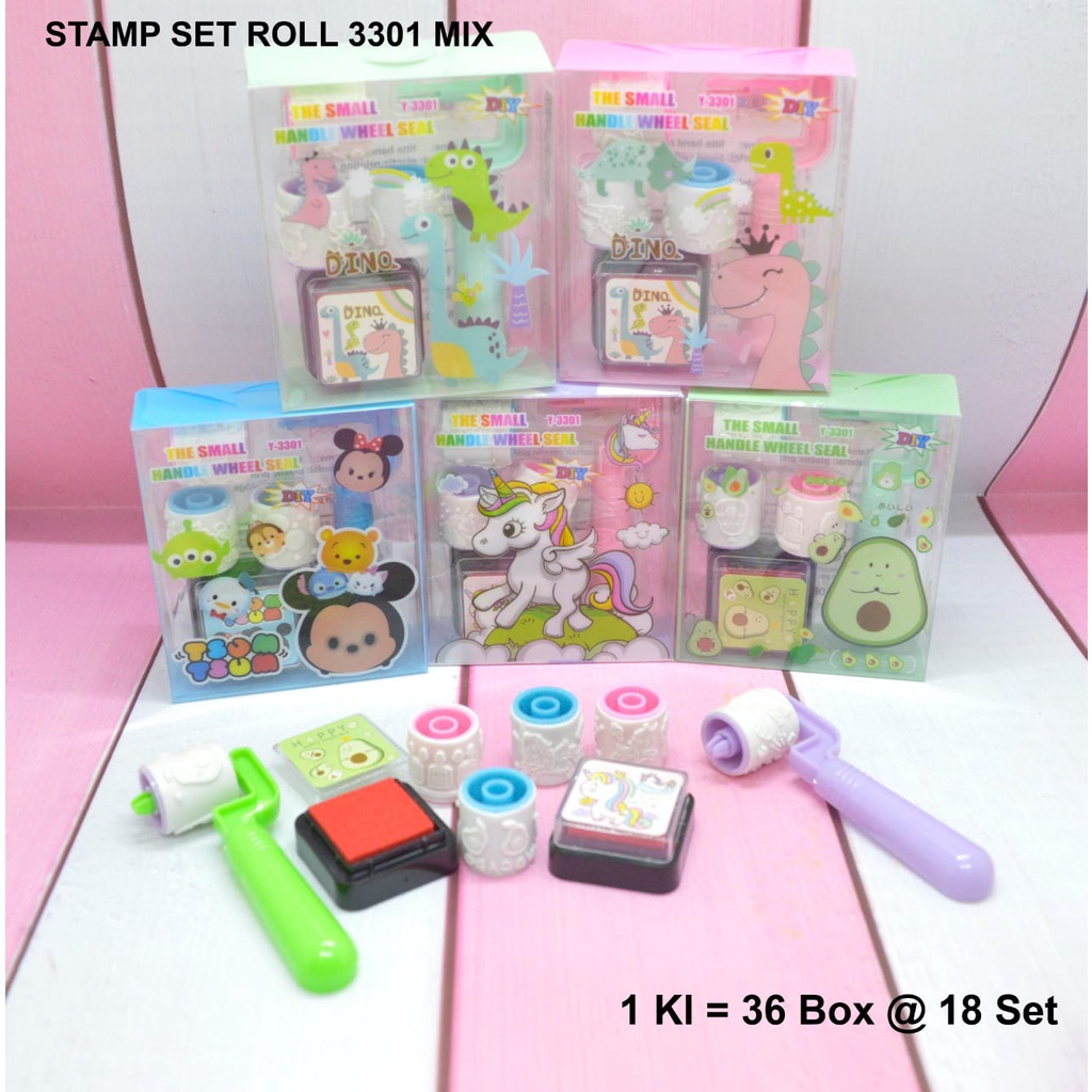 Jual STAMP SET ROLL/ MAINAN ANAK STEMPEL ROLL | Shopee Indonesia