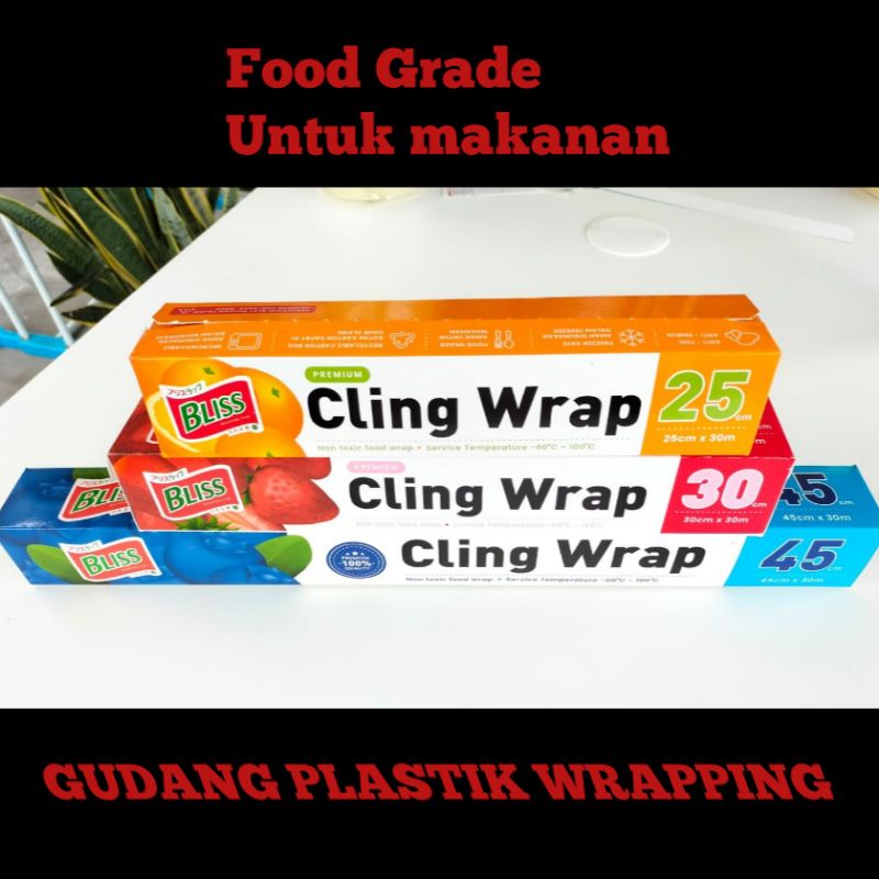 Jual PLASTIK WRAPPING BOX MAKANAN FOOD GRADE PLASTIC WRAP REPING ...