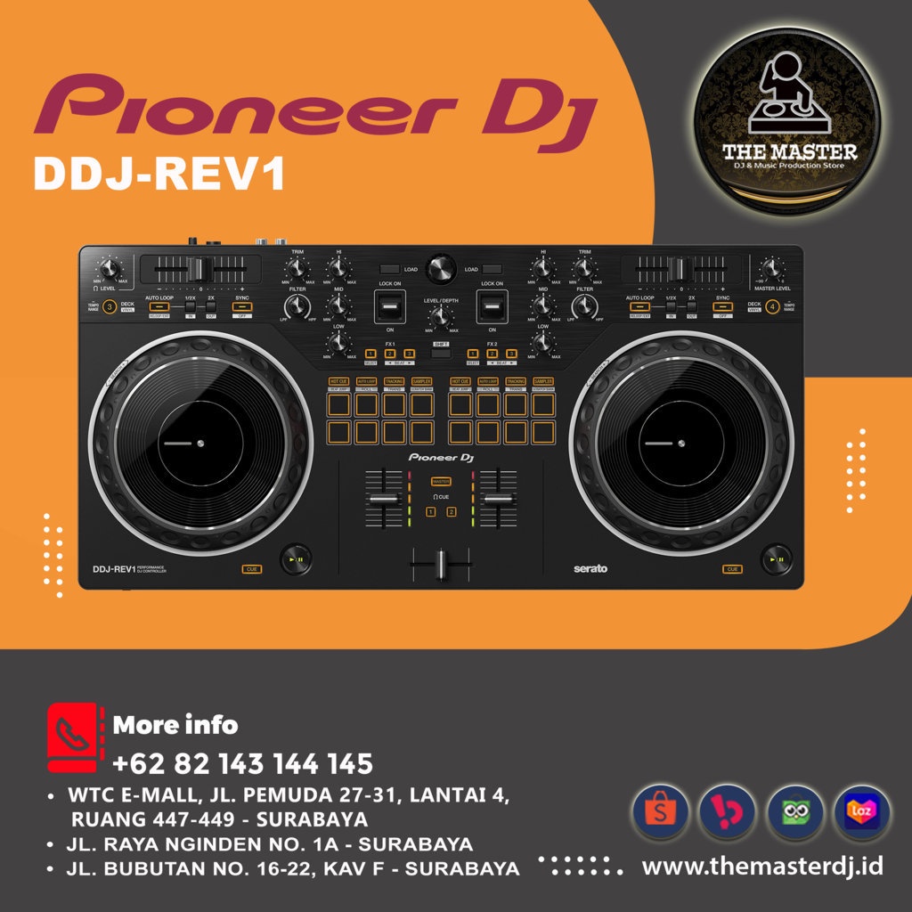 Jual [Ready Stock] Pioneer DJ DDJ REV1 | DDJ-REV1 | DDJ REV 1 Serato DJ ...
