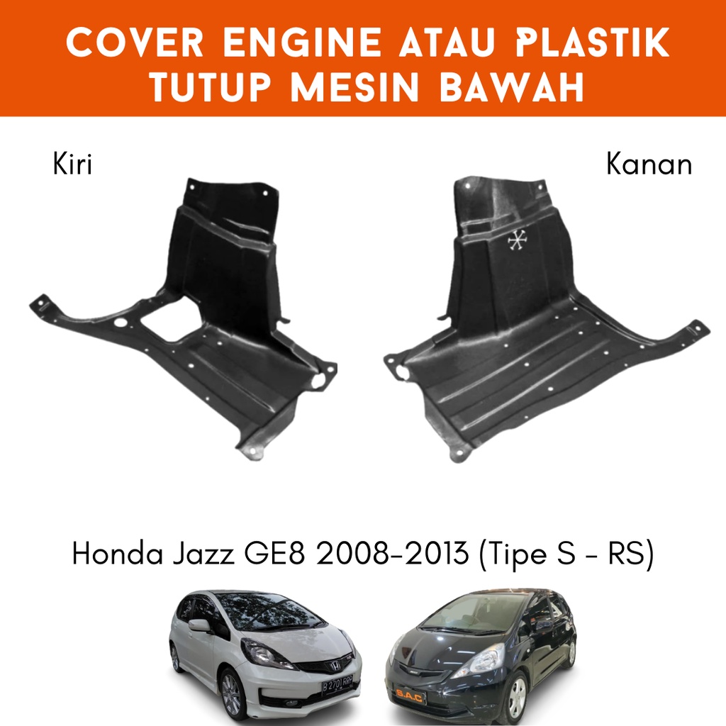 Jual Cover Engine atau Plastik Tutup Mesin Bawah Honda Jazz RS GE8 2008 ...