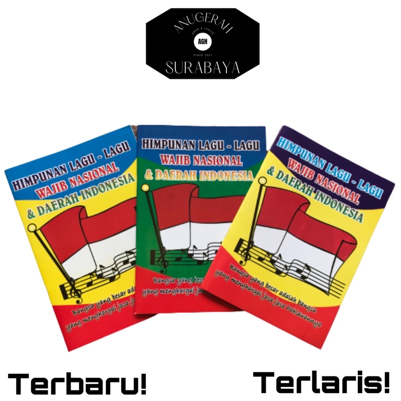 Jual Himpunan Lagu - Lagu Wajib Nasional & Daerah Indonesia / Kumpulan ...