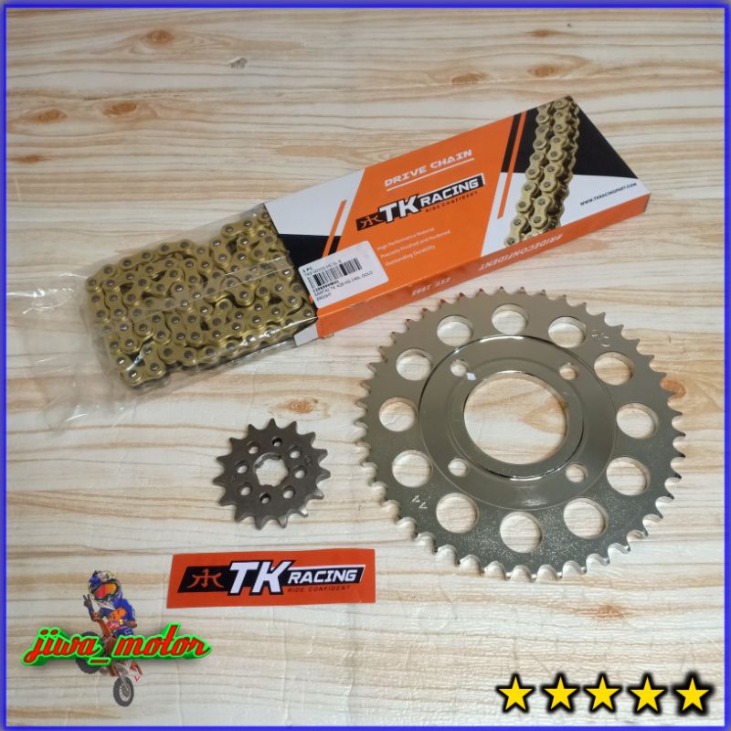 Jual gear set TK racing 428 CB 150R CBR 150 k45 sonic supra GTR 150 verza mega pro tiger TK ...
