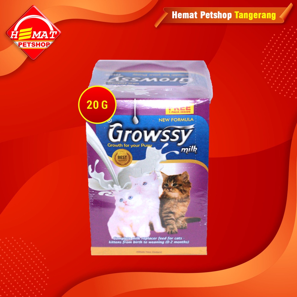 Jual Susu Anak Kucing GROWSSY Cat Milk Kitten 20gr anakan sachet GROWSY ...