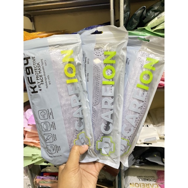 Jual SILVER BLUE MASKER KF94 CAREION 4PLY Indonesia|Shopee Indonesia