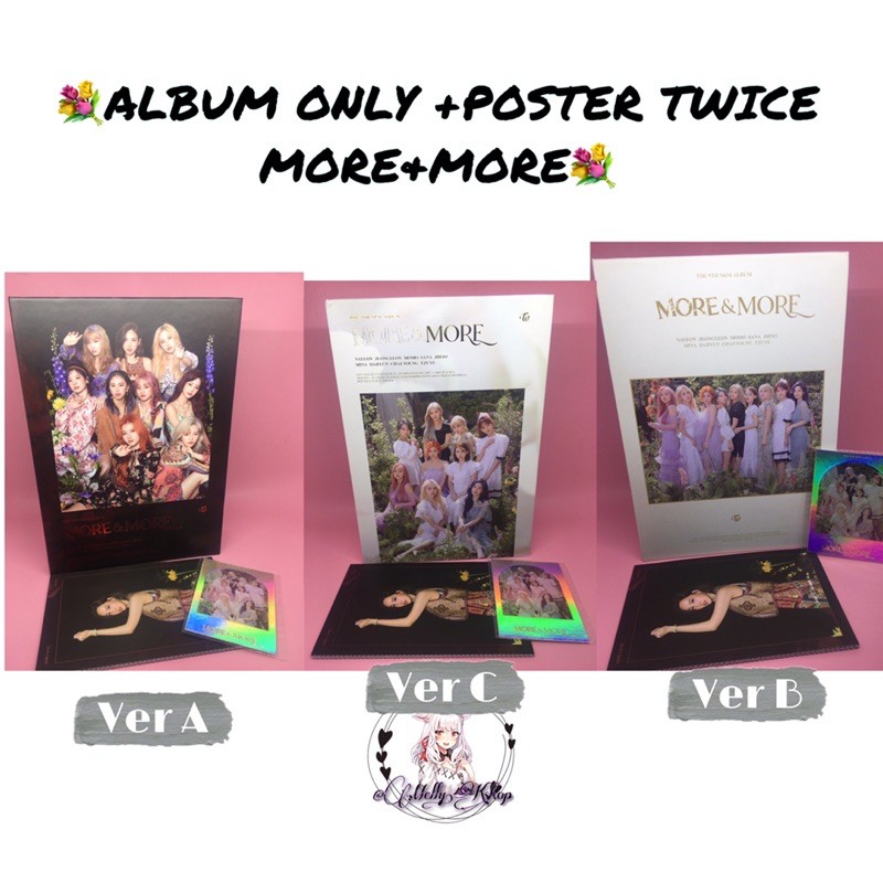 Jual (+POSTER) ALBUM TWICE MORE & MORE ALBUM ONLY CD SANA JIHYO NAYEON MINA MOMO DAHYUN ...