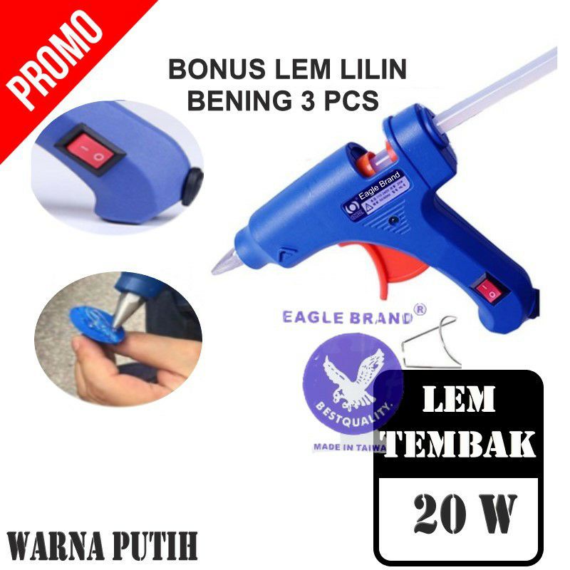 Jual LEM TEMBAK GLUE GUN 20W-40W Glue Gun Kecil-besar | Shopee Indonesia