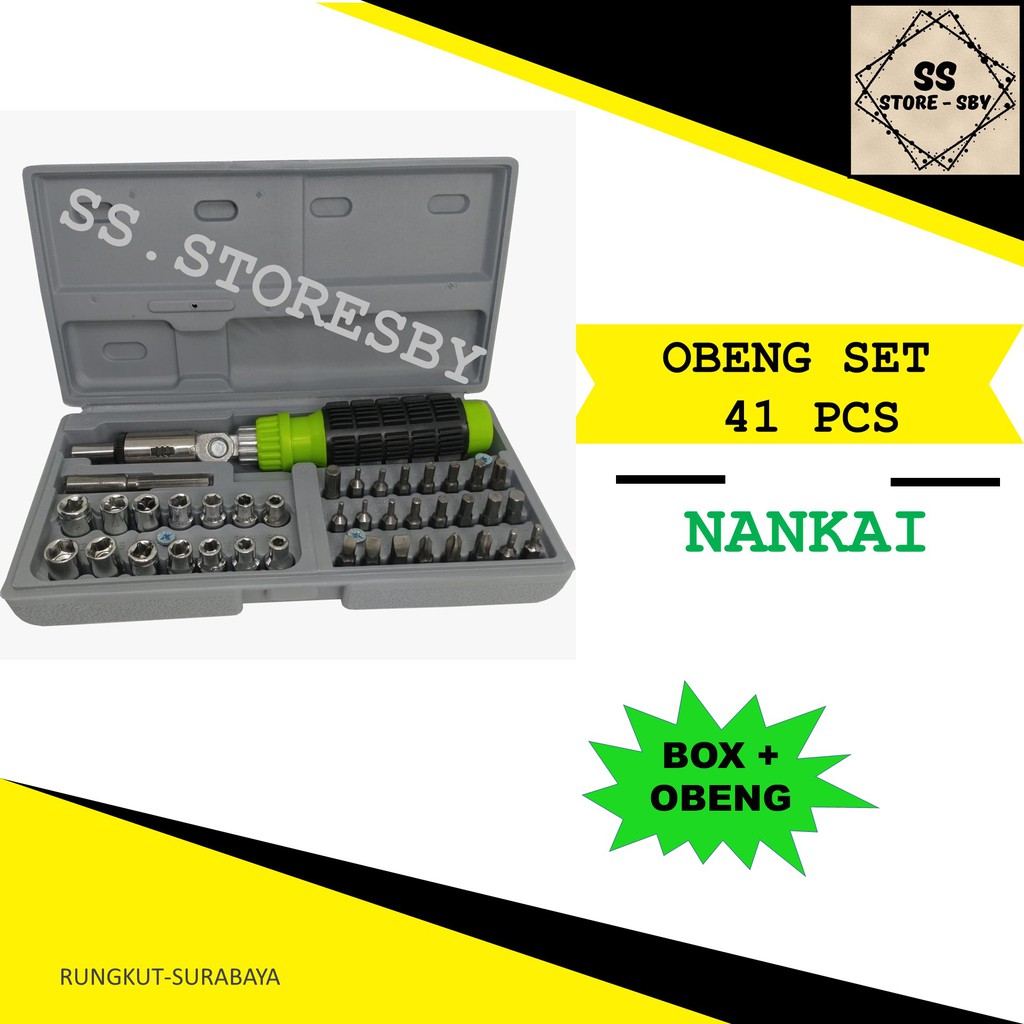 Jual OBENG SOK OBENG KUNCI SOK SHOCK OBENG SOCKET RACHET OBENG ...