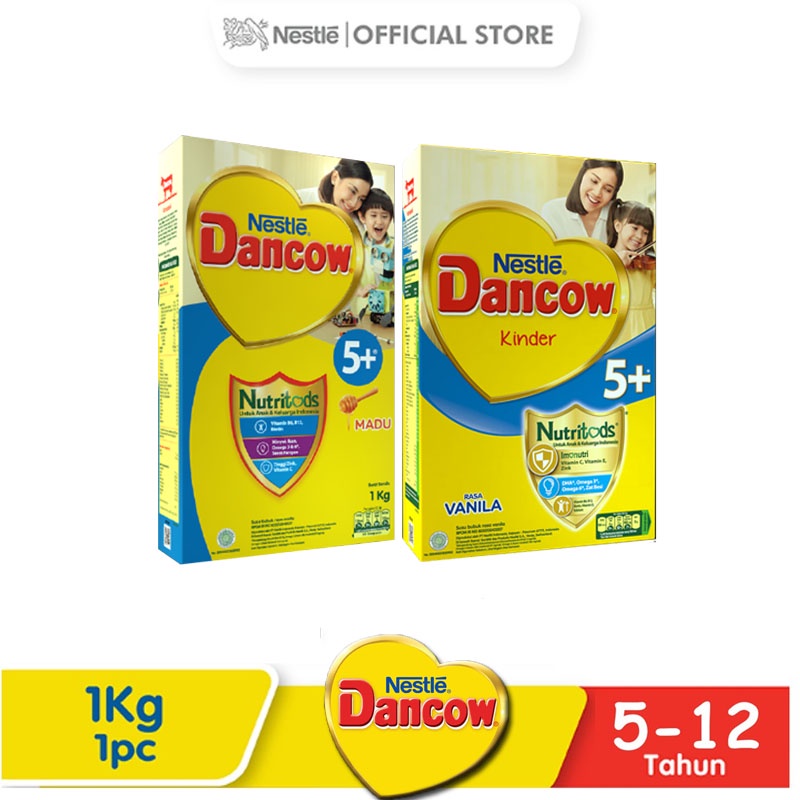 Jual Nestle Dancow 5+ dengan Susu Pertumbuhan 5-12 Tahun Box 1 kg ...