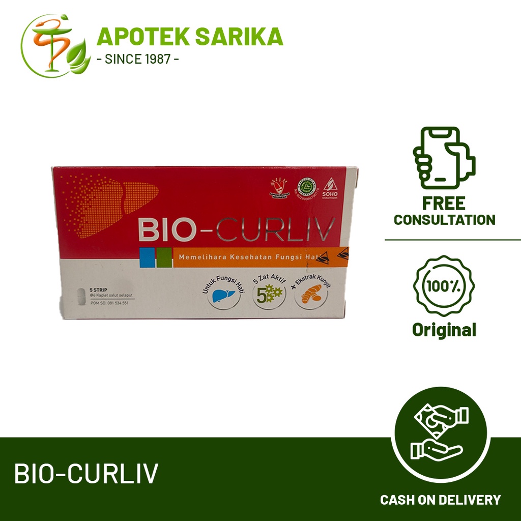 Jual BIOCURLIV Strip Isi 6 Kaplet (Suplemen Untuk Menjaga Kesehatan ...