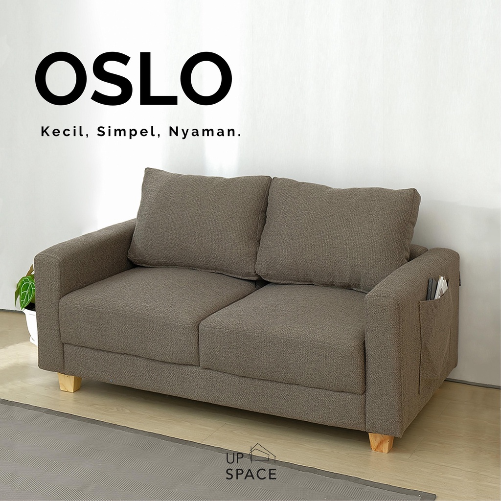 Jual Up Space Oslo Sofa 2 Dudukan / 2 Seater Sofa / Mini Sofa / Sofa ...