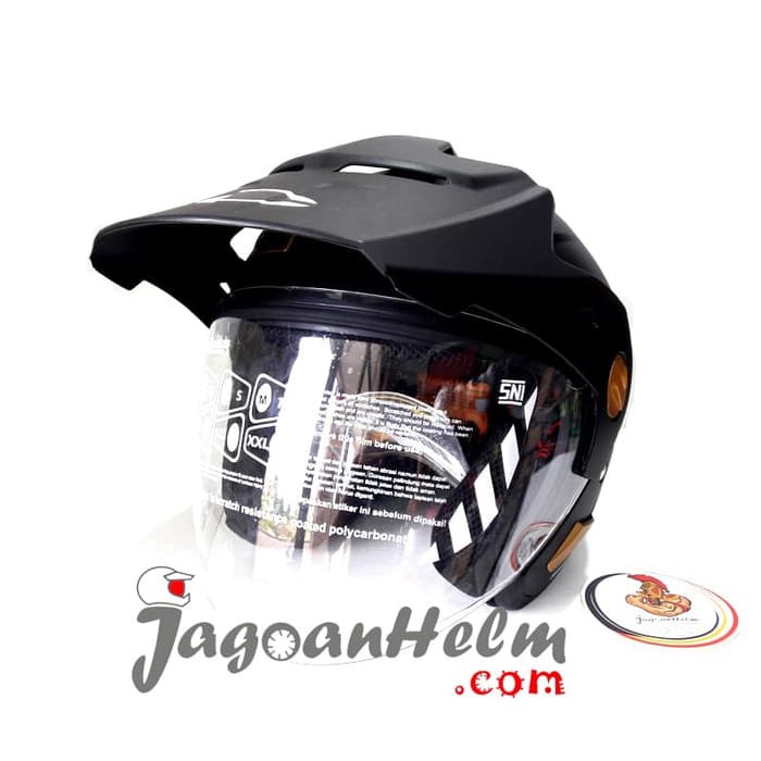 Jual Helm Sportzite Cargloss Helm Former Text | Black Doff - Gold ...