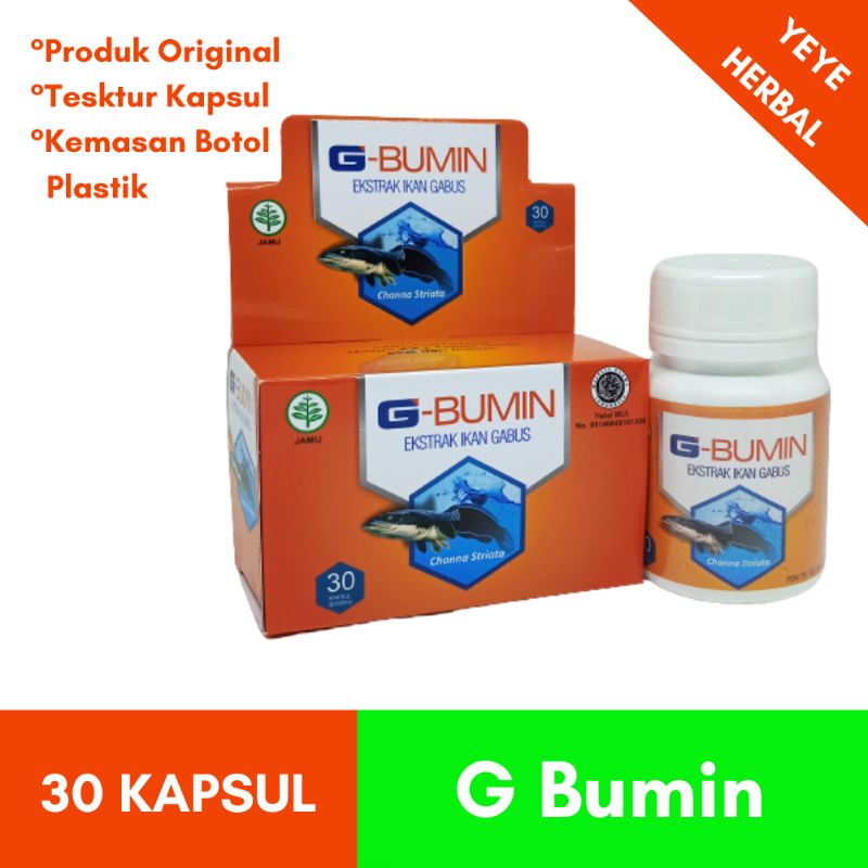 Jual Kapsul G Bumin Ekstrak Ikan Gabus | Shopee Indonesia