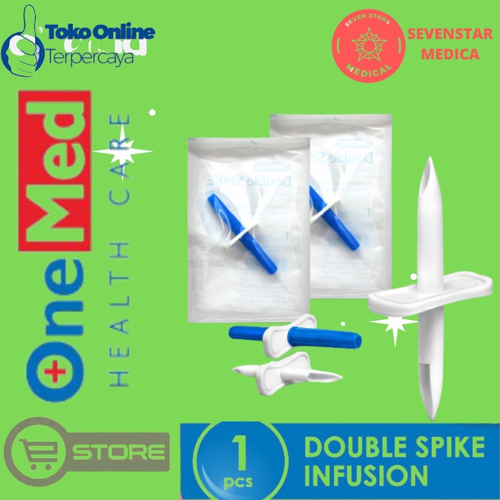 Jual Double Spike Infusion Onemed / Penusuk Cairan Botol Infus | Shopee ...