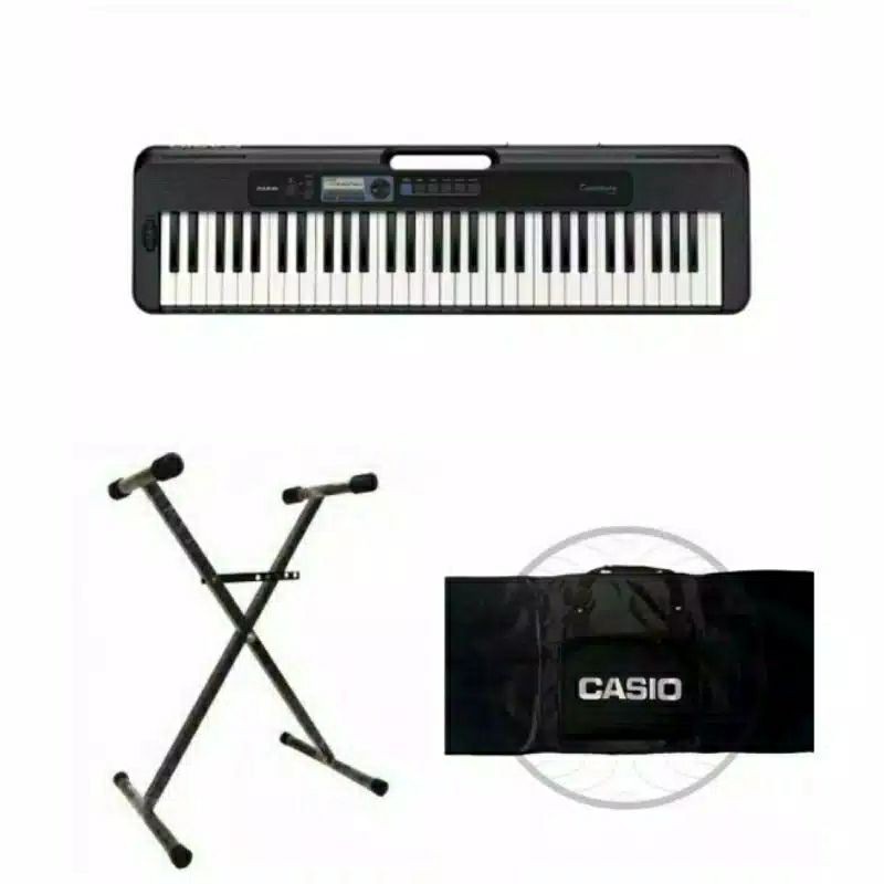 Jual Paket Keyboard Casio CTS 300 plus Stand Kaki Single dan Tas ...