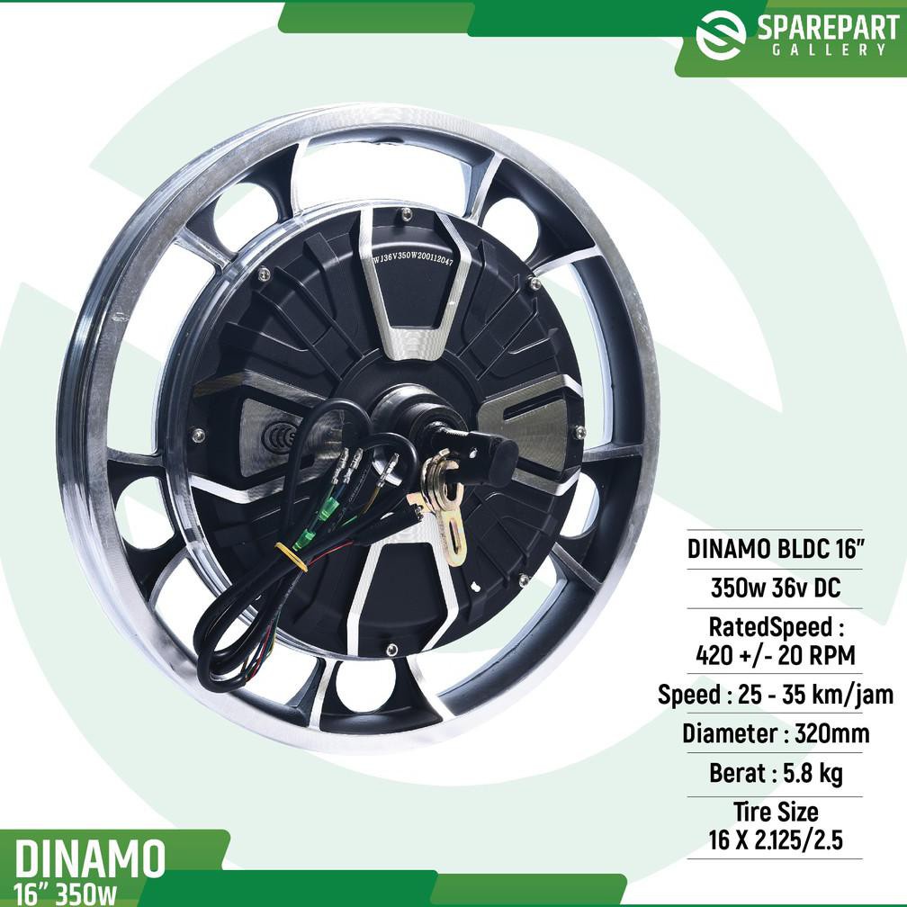 Jual spesial promo Ready Dinamo Bldc 16Inch 36V350W Ring 16" Sepeda Listrik Motor Bldc | Shopee ...
