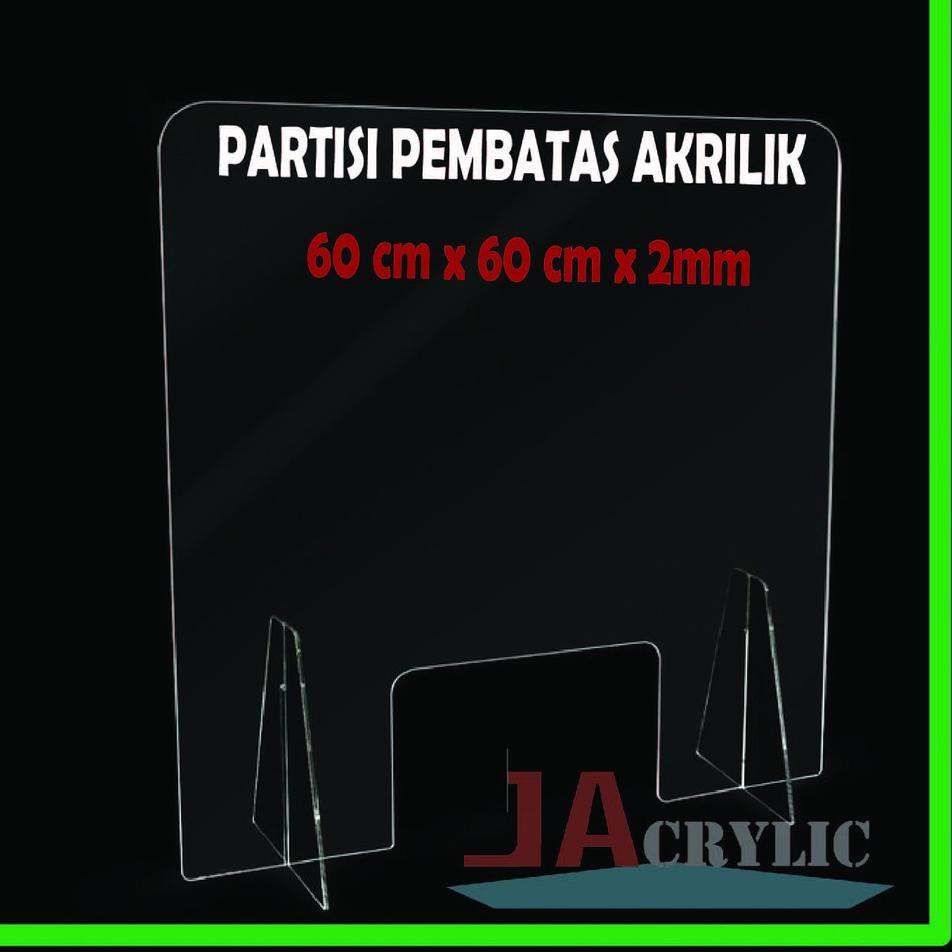 Jual Paket Istimewa Partisi Sekat Pembatas Meja Akrilik Table Divider ...