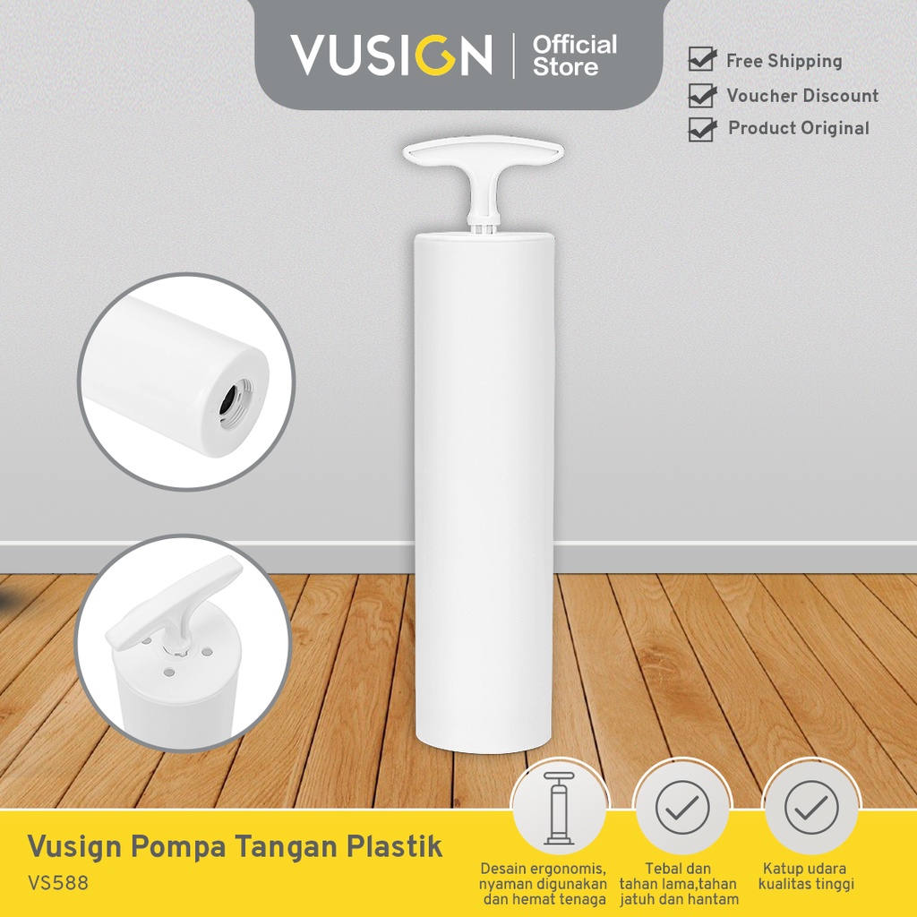 Jual Vusign Vacuum Air Hand Pump Pompa Tangan Plastik Vakum Bahan PE ...