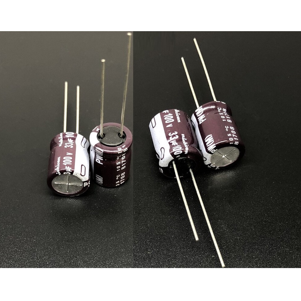 Jual Original 33uf 100V 33uf 100V33uf 33uf100V NICHICON PW 10x12.5mm Low Impedance Long Life ...