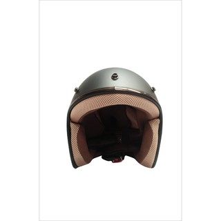 Jual HELM Retro / Bogo HKM GUNMET DOFF LIST GOLD ( Free Kaca Helm ...