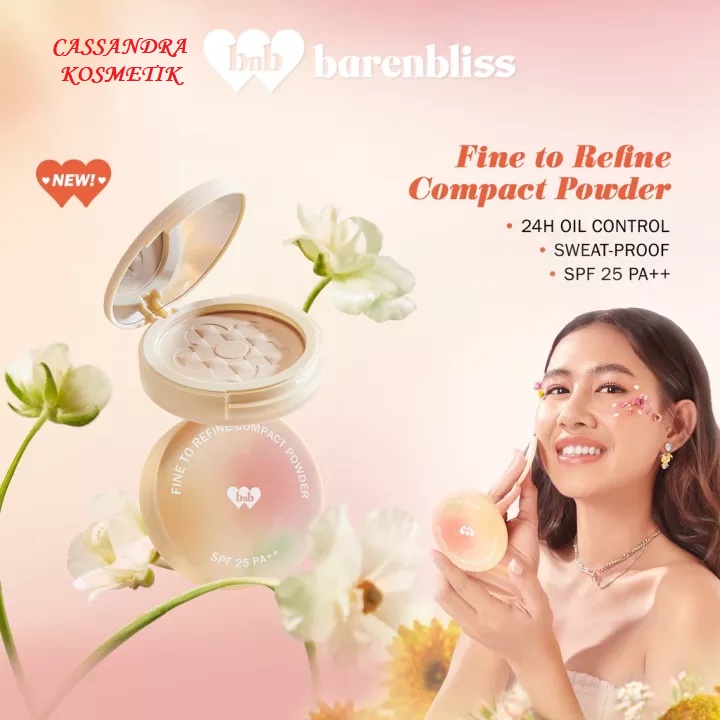 Jual BARENBLISS KOREAN BLOOMATTE FINE TO REFINE COMPACT POWDER - BEDAK ...