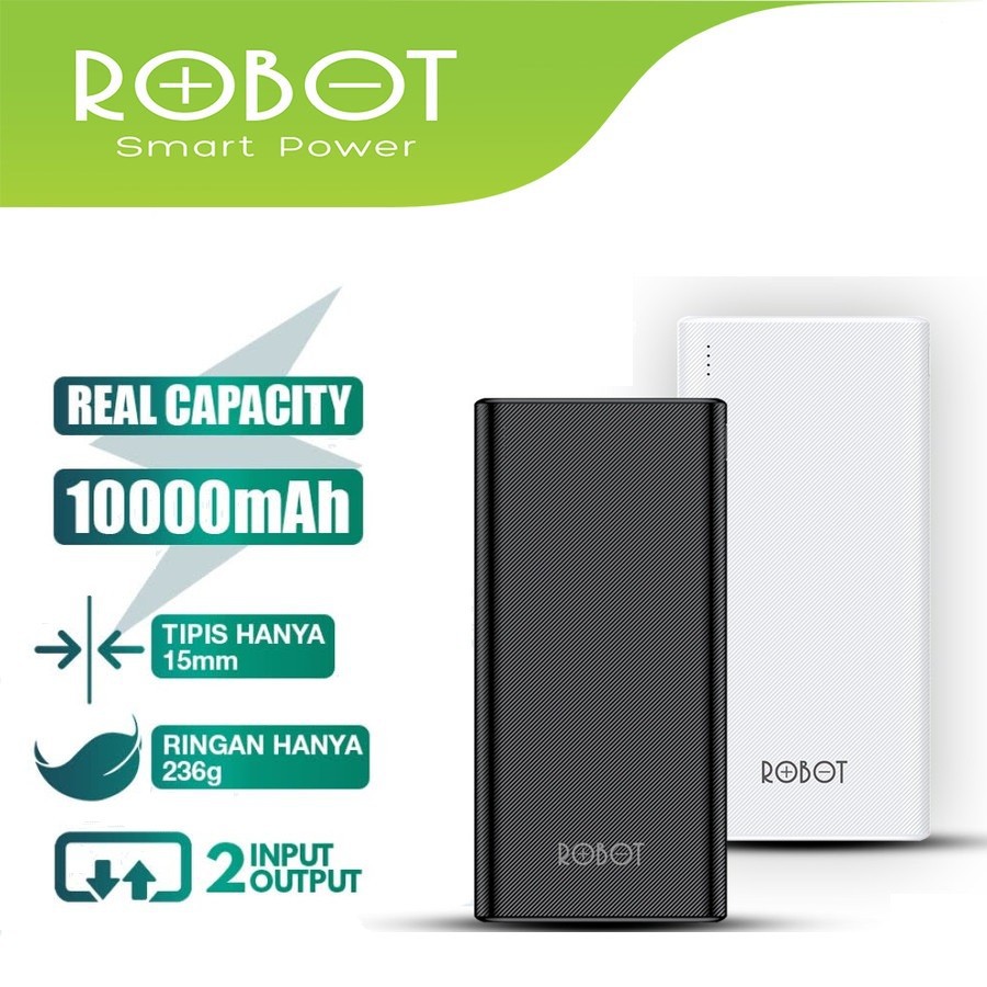 Jual Power Bank PB ROBOT RT170 10000mAh Dual Input & Output Anti-Slip ...