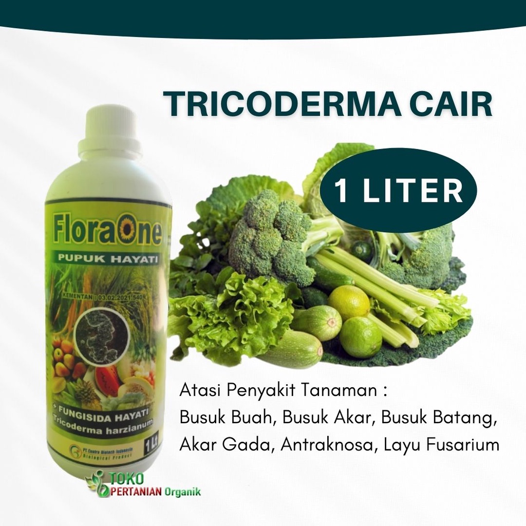 Jual Tricoderma Cair Fungisida Hayati 1Liter, Pupuk Organik Tricoderma Jamur Trichoderma ...