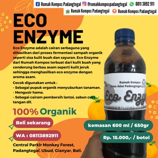 Jual Eco Enzyme Tanpa Ampas Kemasan 600 ml Bali | Shopee Indonesia