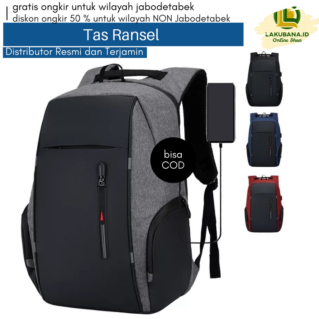 Jual Promo DISKON - Tas Ransel Desain Modern Cocok untuk kuliah, kerja ...