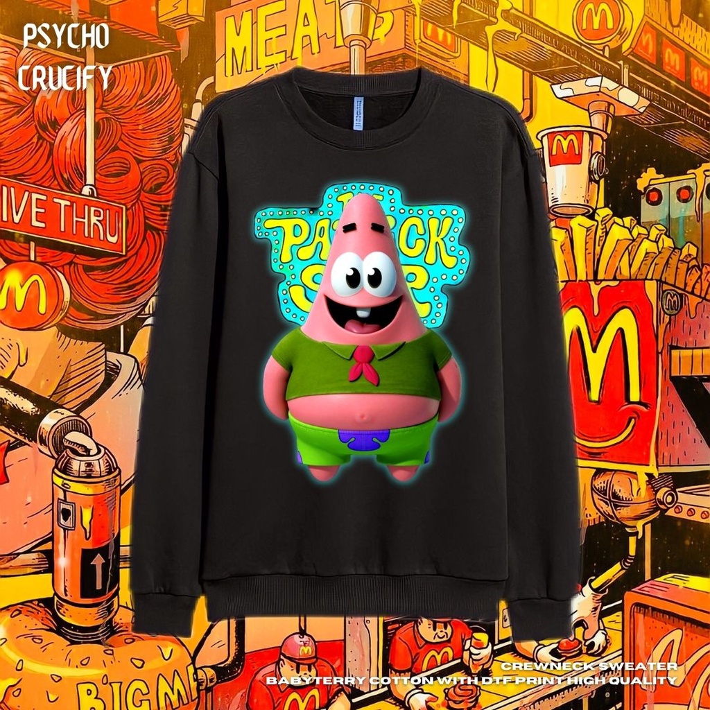 Jual Psycho Crucify "The Patrick Star Show" Crew Neck Sweater | Sweater ...