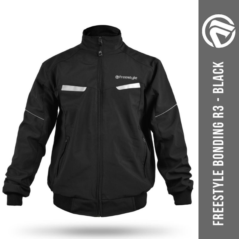 Jual Jaket Pria Freestyle Warna Hitam Anti Air Bahan Bonding Micro ...