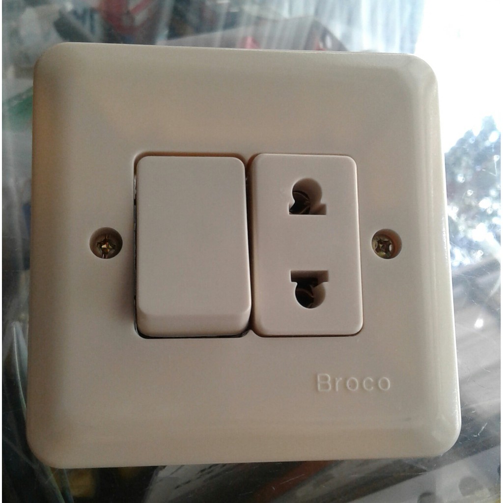 Jual BROCO IB SAKLAR ENGKEL + STOP KONTAK CREAM NEW GEE INBOW SAKLAR ...