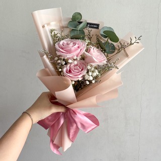 Jual Bunga Graduation / 3 Rose Bouquet / Bunga Wisuda / Simple Bouquet ...