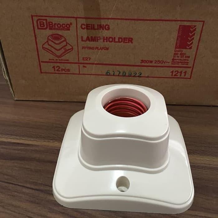 Jual FITTING PLAFON SEGI OVAL NEW 1211 BROCO SNI | Shopee Indonesia