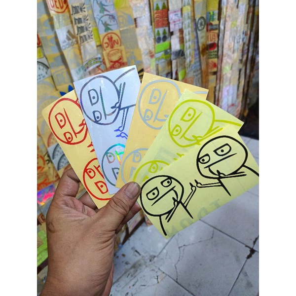 Jual Sticker middle finger pucek stiker animasi lucu sepasang kiri ...