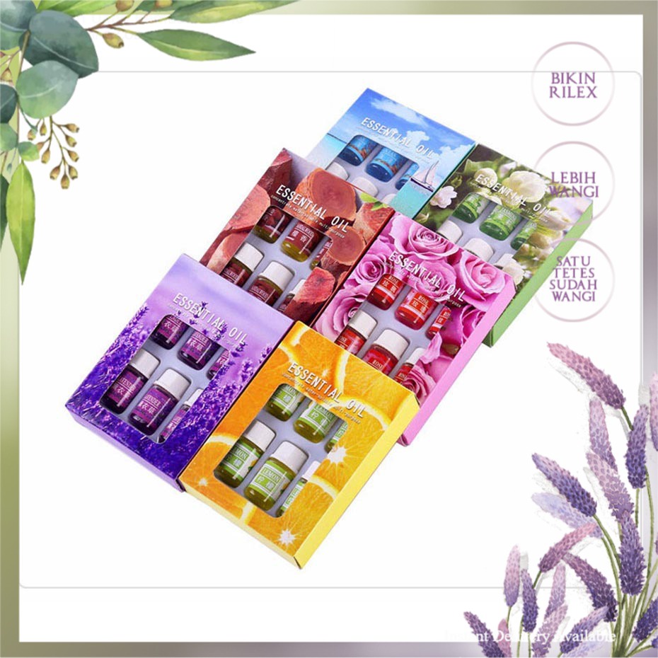 Jual HUMI Essential Oils Minyak Aromatherapy Diffusers 3ml Lavender 6 ...