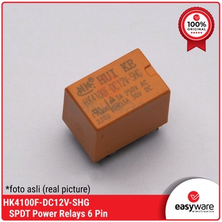 Jual Relay HUI KE HK4100F-DC12V-SHG Relay 12V 6 Pin HK4100F Relay SPDT ...